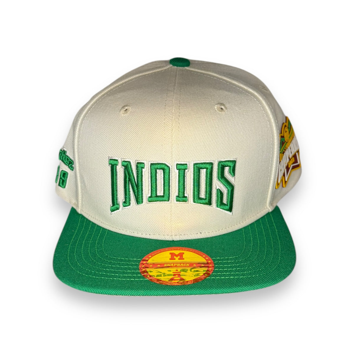 INDIOS DE MAYAGÜEZ x DLAB CREAM/GREEN EDITION SNAPBACK – indiosdemayaguez